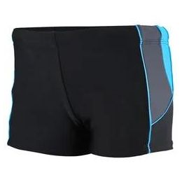 Badehose AQUARTI "Badehose Aquarti Herren Badehose Kurz mit Kontrastpaspel", Damen, Gr. XL, N-Gr, schwarz (07 schwarz, graphit, blau), Obermaterial: 80% Polyamid PA. 20% Elasthan EL., Badehosen Badehose
