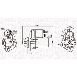 MAGNETI MARELLI Starter 063721289010 f&uuml;r Ford