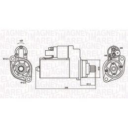 MAGNETI MARELLI Starter 063721405010 f&uuml;r VW
