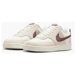 Sneaker Nike SPORTSWEAR "W COURT VISION LO", Herren, Gr. 39, summit wei&szlig;, tattoo, phantom, Leder, Synthetik, Schuhe Sneaker