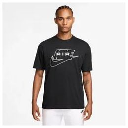 T-Shirt Nike "U NSW TEE LSE AIR", Damen, Gr. L, schwarz, Obermaterial: 100% Baumwolle, Shirts T-Shirt, sportlicher Schnitt, f&uuml;r Freizeit und Sport