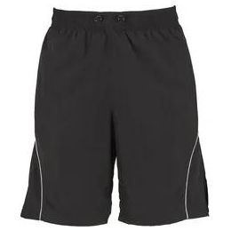 Shorts Urban Classics "Urban Classics Piped Panel Trackshorts", Herren, Gr. 4XL, US-Gr&ouml;&szlig;en, schwarz, 100% Polyester, unifarben, normal, Hosen Shorts