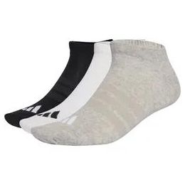 Sneakersocken Adidas ORIGINALS "Socken Thin & Light Sportswear Low Cut Socks 3er Pack", Herren, Gr. 46-48, bunt (schwarz, grau, wei&szlig;), Obermaterial: 50% Baumwolle CO. 47% Polyester PES. 2% Elasthan EL. 1% Polyamid PA., Socken Sneakersocken