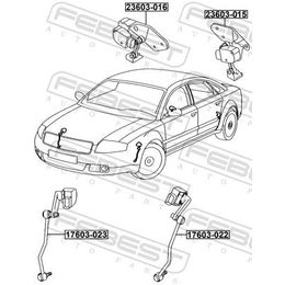 FEBEST Sensor, Leuchtweiteregulierung 17603022 Vorderachse links f&uuml;r VAG