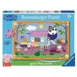 Puzzle Ravensburger "Peppa Pigs Clubhouse", bunt, Puzzles, KinderB:69cm H:49cm, Pappe, Motiv, Made in Europe, B:69cm H:49cm