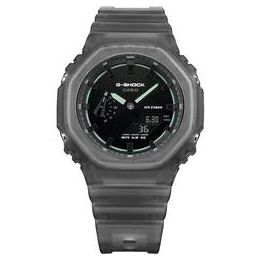 Chronograph Casio G-SHOCK, grau, gr&uuml;n, Armbanduhren, Damen, Chronograph, Quarzuhr, Armbanduhr, Herrenuhr, analog, digital