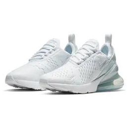 Sneaker Nike SPORTSWEAR "AIR MAX 270 (GS)", M&auml;dchen, Gr. 35,5, wei&szlig;, wei&szlig;, metallic silber, Synthetik, Textil, Schuhe Sneaker, F&uuml;r Kinder & Jugendliche