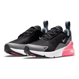 Sneaker Nike SPORTSWEAR "AIR MAX 270 (PS)", M&auml;dchen, Gr. 35, schwarz, metallic silber, smoke grau, Synthetik, Textil, Schuhe Sneaker, Design auf den Spuren des Air Max 180 und Air Max 93, f&uuml;r Kinder