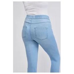 Ankle-Jeans WONDERJEANS, Damen, Gr. 46, L&auml;nge 27, blau bleach, Denim/Jeans, Obermaterial: 88% Baumwolle, 10% Polyester, 2% Elasthan, figurbetont 7/8-L&auml;nge, Jeans, Elastischer Pull-On Bund