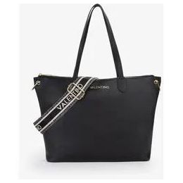 Shopper Valentino BAGS "DEA RE", Damen, Gr. B/H/T: 0cm x 0cm x 0cm, nero, Lederimitat, Taschen Shopper, Damen Umh&auml;ngetasche, Handtasche mit goldfarbenem Logoschriftzug