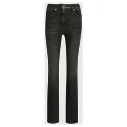 Madeleine Mode Regular-fit-Jeans MADELEINE "Jeans Bootcut-Jeans", Damen, Gr. 34, N + K Gr, schwarz denim, Obermaterial: 99% Baumwolle CO. 1% Elasthan EL., Modern, normal, Jeans