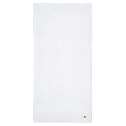 Handtuch Lacoste "LLECROCO", blanc, B:50cm L:100cm, Frottier, Obermaterial: 100% Baumwolle, Handt&uuml;cher, mit Label-Applikationen