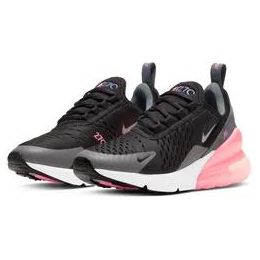 Sneaker Nike SPORTSWEAR "AIR MAX 270 (GS)", M&auml;dchen, Gr. 38, schwarz, metallic silber, smoke grau, Synthetik, Textil, Schuhe Sneaker, F&uuml;r Kinder & Jugendliche