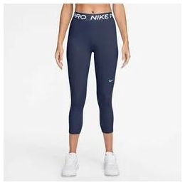 Trainingstights Nike "W NP DF 365 MR TIGHT USM", Damen, Gr. XL, N-Gr, midnight navy, Obermaterial: 78% Polyester, 22% Elasthan, Hosen, schnell trocknendes Material, atmungsaktiv, leicht und dehnbar