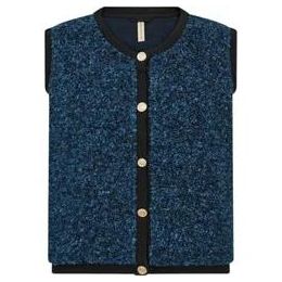 Kurzweste soyaconcept "Soya Concept Vest SC-BESSIE", Herren, Gr. XS, 96910 navy melange, Obermaterial: 100% Polyester, Westen