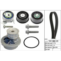 INA Wasserpumpe + Zahnriemensatz 530044132 f&uuml;r Vaughall CHEVROLET
