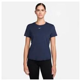 T-Shirt Nike "W NK ONE CLASSIC DF SS TOP", Damen, Gr. XS, midnight nav, Jersey, Obermaterial: 89% Polyester, 11% Elasthan, normal, Rundhals, Shirts T-Shirt, sportlich, Kurzarm, f&uuml;r Fitness und Freizeit, Rundhalsausschnitt