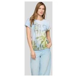 Print-Shirt Rabe "T-Shirt", Damen, Gr. 42, hellblau, 100%Baumwolle, gerade, Shirts