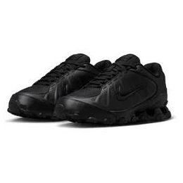 Sneaker Nike SPORTSWEAR "Reax 8 LTR", Herren, Gr. 40, schwarz, schwarz, anthrazit, Synthetik, Schuhe Sneaker, inspiriert vom Design des Nike Shox