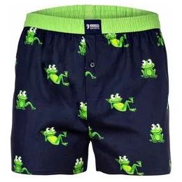 Webboxer Happy Shorts "Web-Boxershorts 1er Pack", Damen, Gr. L, bunt (frog), Obermaterial: 100% Baumwolle CO., Unterhosen