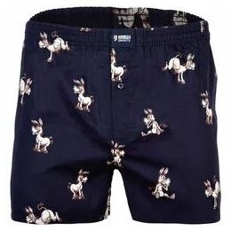 Webboxer Happy Shorts "Web-Boxershorts 1er Pack", Damen, Gr. L, bunt (donkeys), Obermaterial: 100% Baumwolle CO., Unterhosen