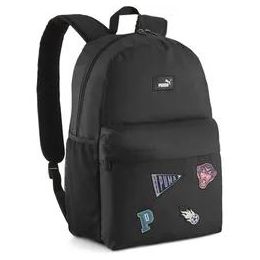 Freizeitrucksack Puma "Puma Phase 20 l Patch Rucksack Erwachsene", schwarz, Rucks&auml;cke, B/H/T: 30cm x 44cm x 14cm, onesize, Freizeitrucksack, B:30cm H:44cm T:14cm