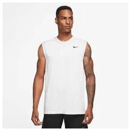 Tanktop Nike "Dri-FIT Legend Men's Sleeveless Fitness T-Shirt", Herren, Gr. XXL, wei&szlig;, Obermaterial: 100% Polyester, Tops Tanktop, lockere Passform, aus weichem Material