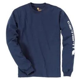 T-Shirt Carhartt "Long Sleeve", Damen, Gr. XL, blau (navy), Obermaterial: 100% Baumwolle CO., Shirts T-Shirt