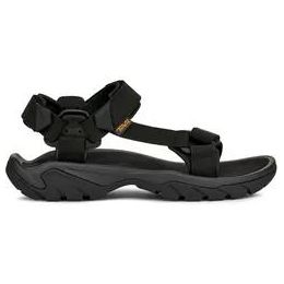 Sandale Teva "TERRA FI 5 UNIVERSAL LEATHER MEN", Herren, Gr. 40,5, schwarz, phantom, Leder, Synthetik, Schuhe Sandale, Outdoorsandale schnell trocknend, leicht,atmungsaktiv,f&uuml;r Multi-hikes