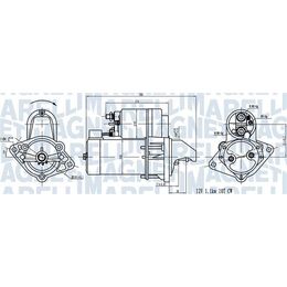MAGNETI MARELLI Starter 063720519010 f&uuml;r Opel CHEVROLET DAEWOO