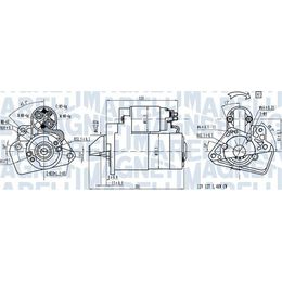 MAGNETI MARELLI Starter 063721332010 f&uuml;r MITSUBISHI NISSAN DACIA RENAULT