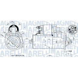 MAGNETI MARELLI Starter 063721398010 f&uuml;r Ford Volvo
