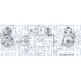 MAGNETI MARELLI Starter 063721411010 f&uuml;r VW