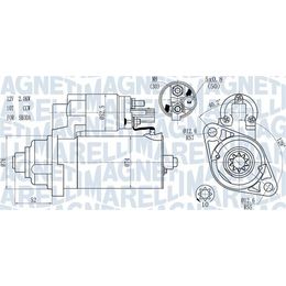 MAGNETI MARELLI Starter 063721393010 f&uuml;r VW
