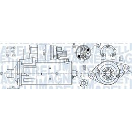 MAGNETI MARELLI Starter 063721584010 f&uuml;r VW