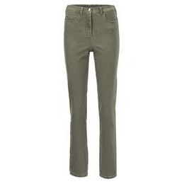 Regular-fit-Jeans GOLDNER "Damen Jeans Slim Fit LOUISA mit Stretch-Anteil", Damen, Gr. 52, N-Gr, gr&uuml;n (moorgr&uuml;n), Obermaterial: 70% Baumwolle CO. 27% Polyester PES. 3% Elasthan EL., normal, Jeans, Ohne