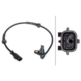 Hella Sensor, Raddrehzahl 6pu012679341 Hinterachse f&uuml;r DACIA