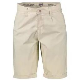 Chinoshorts Lerros "Kurze Chino aus Baumwollmix in gro&szlig;en Gr&ouml;&szlig;en", Herren, Gr. 44, bone wei&szlig;, 74% Baumwolle, 24% Polyester, 2% El, Hosen Chinoshorts