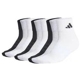Kurzsocken Adidas ORIGINALS "Socken Cushioned Sportswear Ankle Socks 9P 9er Pack", Herren, Gr. 43-45, bunt (schwarz, grau, wei&szlig;), Obermaterial: 57% Baumwolle CO. 40% Polyester PES. 2% Elasthan EL. 1% Polyamid PA., Socken