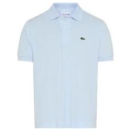 Poloshirt Lacoste, Damen, Gr. 8, hellblau, Piqu&eacute;, Obermaterial: 100% Baumwolle, regular fit h&uuml;ftbedeckend, hoch geschlossener Ausschnitt, angesetztes B&uuml;ndchen mit innenliegendem Gummizug, Shirts, mit Kn&ouml;pfen in Perlmuttoptik