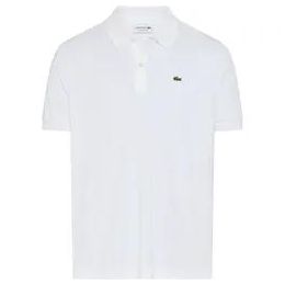 Poloshirt Lacoste, Damen, Gr. 8, wei&szlig;, Jersey, Obermaterial: 100% Baumwolle, unifarben, regular fit normal, Rundhals, Rippstrickb&uuml;ndchen, Shirts, Polokragen, Jersey-Qualit&auml;t, gesticktes Krokodil auf der Brust