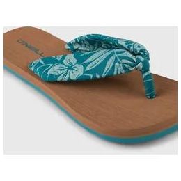 O`Neill Zehentrenner O'NEILL "DITSY SUN SANDALS", Herren, Gr. 41, gr&uuml;n island sky, Synthetik, Schuhe Zehentrenner, sportlicher Stil, leicht profiliertes Laufsohlenprofil