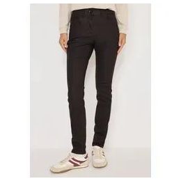 Lederimitathose Cecil, Damen, Gr. 32, L&auml;nge 32, tartufo braun, Stoff, 76% Viskose, 21% Nylon, 3% Elasthan, unifarben, slim fit lang, Hosen, 5-Pocket-Style