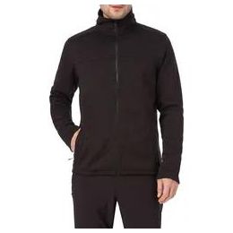 Fleecejacke MCKINLEY "HE.-UNTERJACKE RUBIN III M", Herren, Gr. XXL, melange, schwarz night, Fleece, Obermaterial: 100% Polyester, unifarben, regular fit normal, Rundhals, eingesetzt abgesteppte Kante, Jacken Fleecejacke, Regular fit mit Stehkragen
