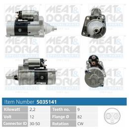 MEAT & DORIA MEAT & DORIA Starter 5035141 f&uuml;r LANCIA Chrysler MITSUBISHI