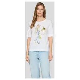Print-Shirt Rabe "T-Shirt", Damen, Gr. 44, wei&szlig;, 50%Baumwolle, 50%Modal, unifarben, gerade, Shirts