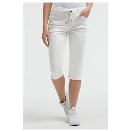 Comfort-fit-Jeans SOCCX, Damen, Gr. 27, Kurz, ivory, Denim/Jeans, Material: 92% Baumwolle, 5% Elastomultiester, 3% Elasthan, unifarben, comfort fit, Jeans, mit normaler Leibh&ouml;he