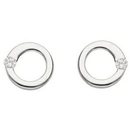 Adelia&acute;s Paar Ohrh&auml;nger ADELIA ́S "Ohrstecker Ohrringe 925 Silber mit Zirkonia &ndash; Silberohrringe", silber, Ohrringe, Damen, Damen, Silber 925 (Sterlingsilber), Silberohrringe