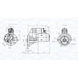 MAGNETI MARELLI Starter 063721159010 f&uuml;r NISSAN