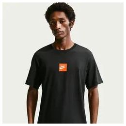 T-Shirt Nike "Nike Sportswear T-Shirt", Herren, Gr. S, schwarz, Jersey, Obermaterial: 100% Baumwolle, bedruckt, unifarben, Basic h&uuml;ftbedeckend, Rundhals, Shirts T-Shirt, f&uuml;r Erwachsene, sportlich, mit coolem R&uuml;ckenprint